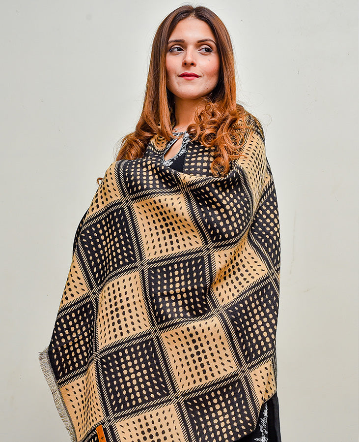 WOOLEN PRINTED SHAWLS – Sky Cashmere Pakistan